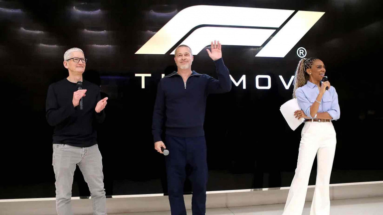 Tim Cook lákal v Apple Storu na chystaný film F1. Měl s sebou i ...